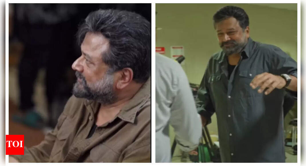 Jayaram reveals stylish salt and pepper look on the set of ‘Abraham ...