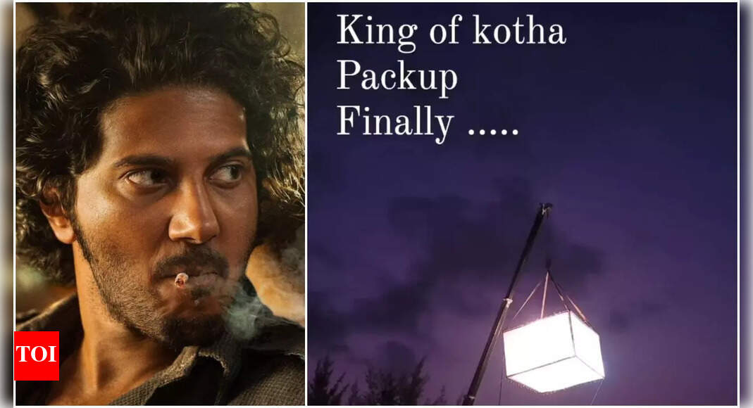 It's a wrap for Dulquer Salmaan’s ‘King of Kotha’; see pics | Malayalam ...