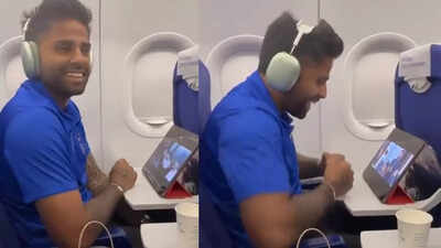 Video! Cricketer Surya Kumar Yadav watches Vijay's 'Varisu' while ...