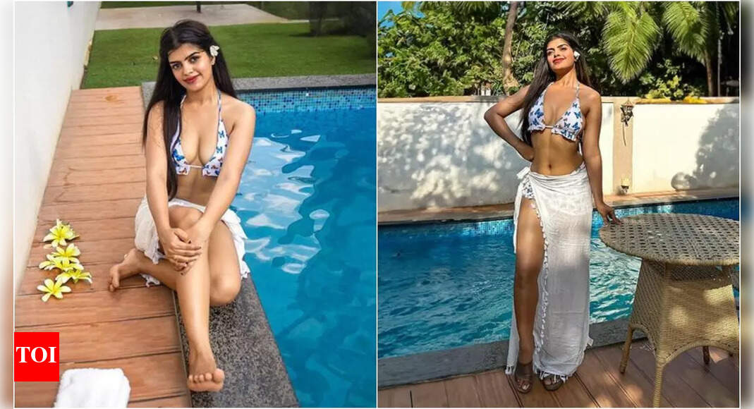Prachi Singh raises the temperature as she poses in a bikini | Bhojpuri Movie News - Times of India