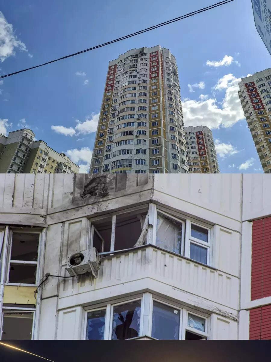 Drones hit Moscow high-rises | Times of India