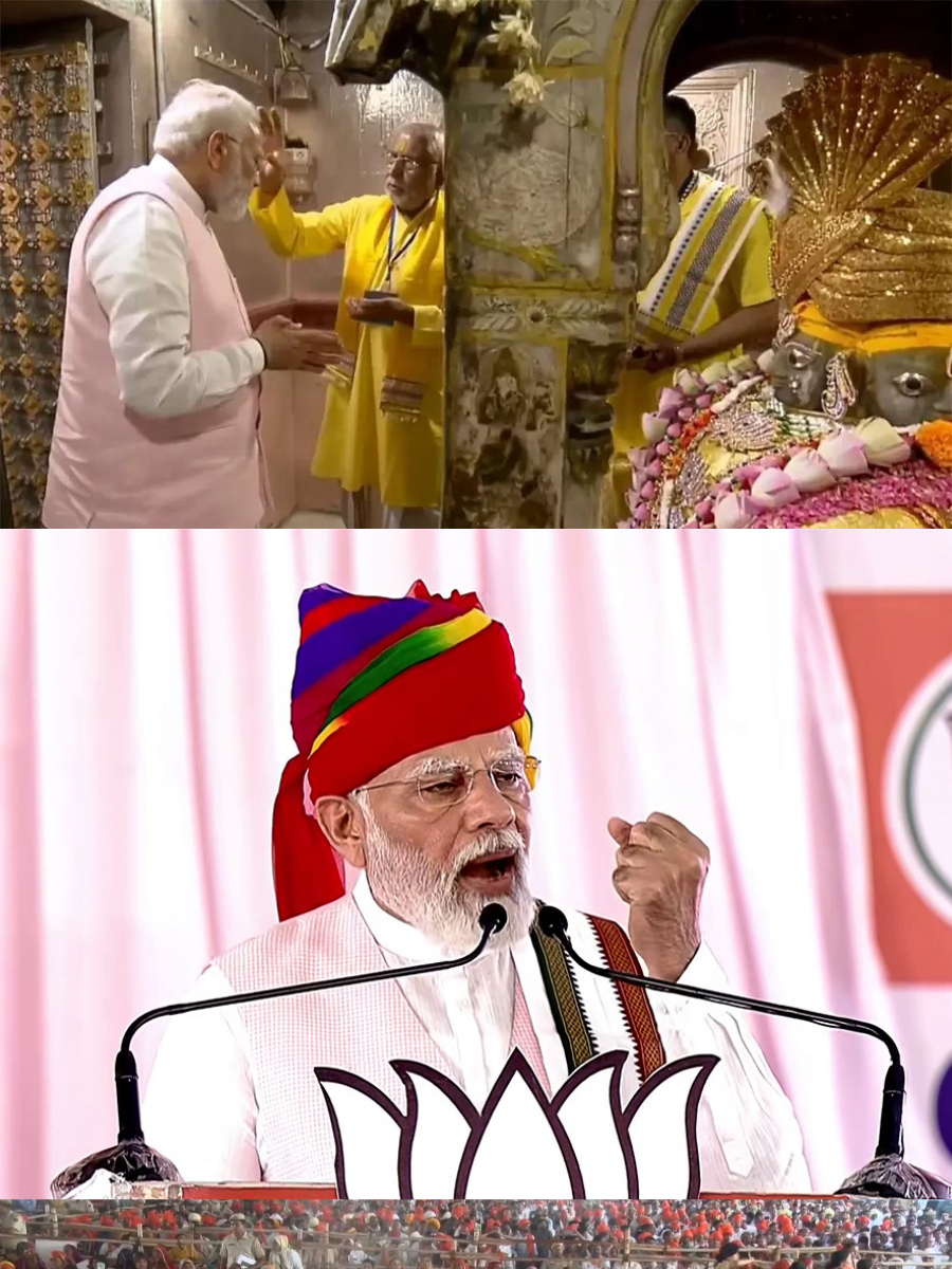 PM Modi offers prayers at Brahma temple in Rajasthan's Pushkar ...