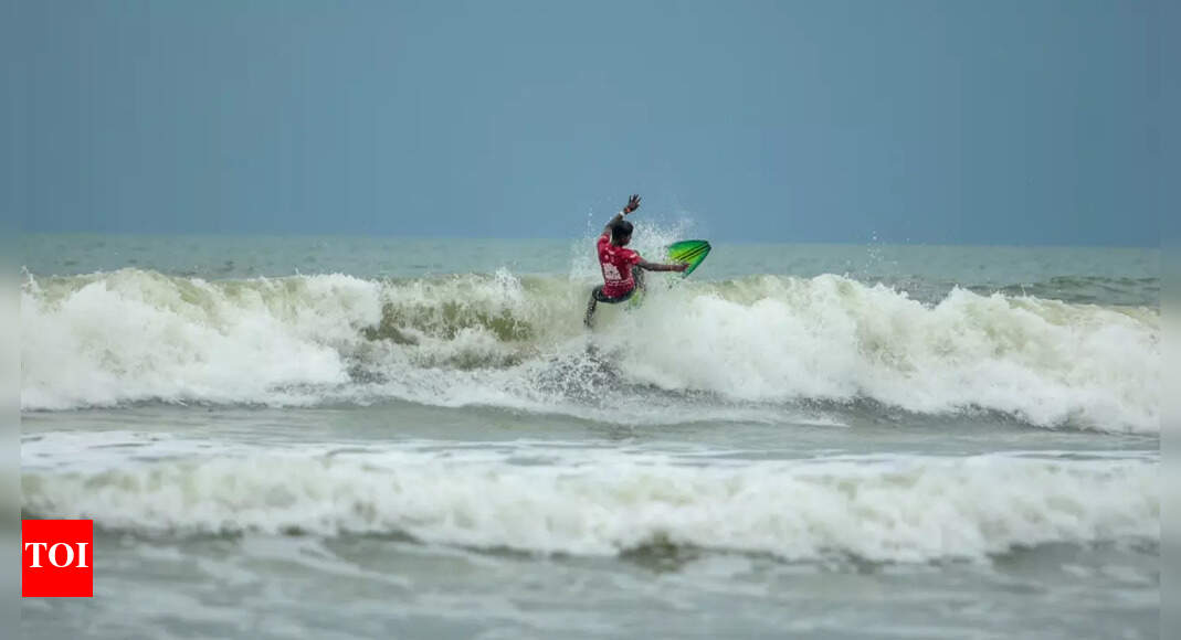 Indian Open of Surfing: Chennai's Kishore Kumar shines under challenging conditions on day 1 ...