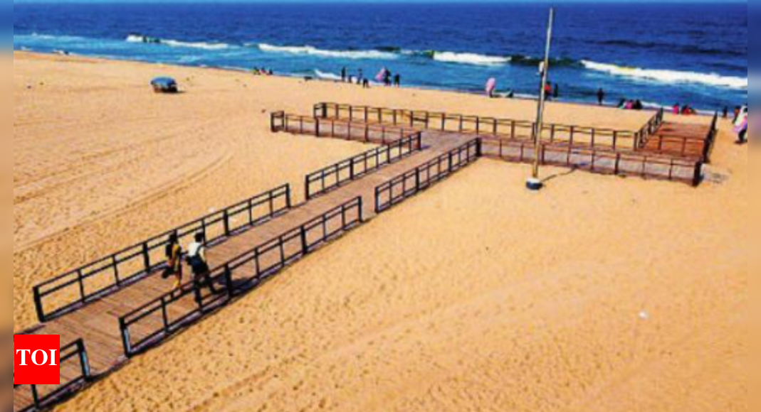 Marina ramp for disabled rebuilt with pathway | Chennai News - Times of ...