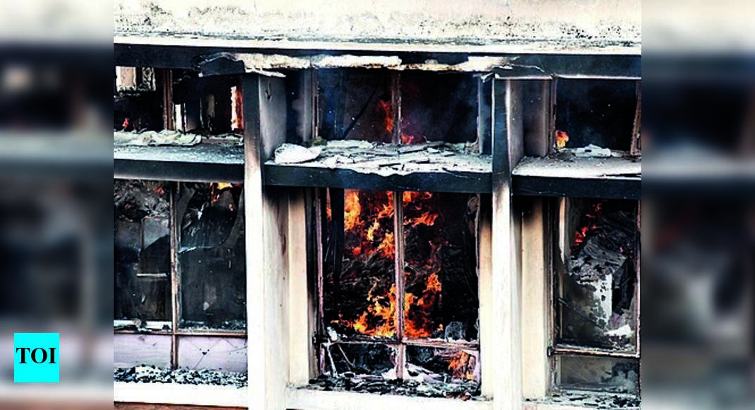 Fire Guts 5th Floor Of Building With Govt Offices In Heart Of City ...