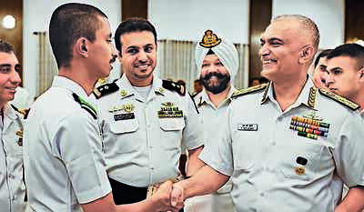 Navy Chief Interacts With Naval Cadets From Saudi Arabia | Kochi News ...