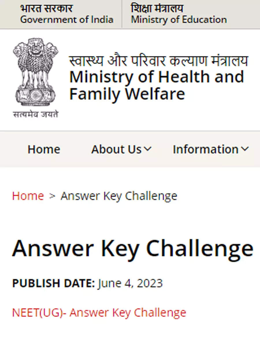 How to Download NEET-UG 2023 Answer Key | Times of India