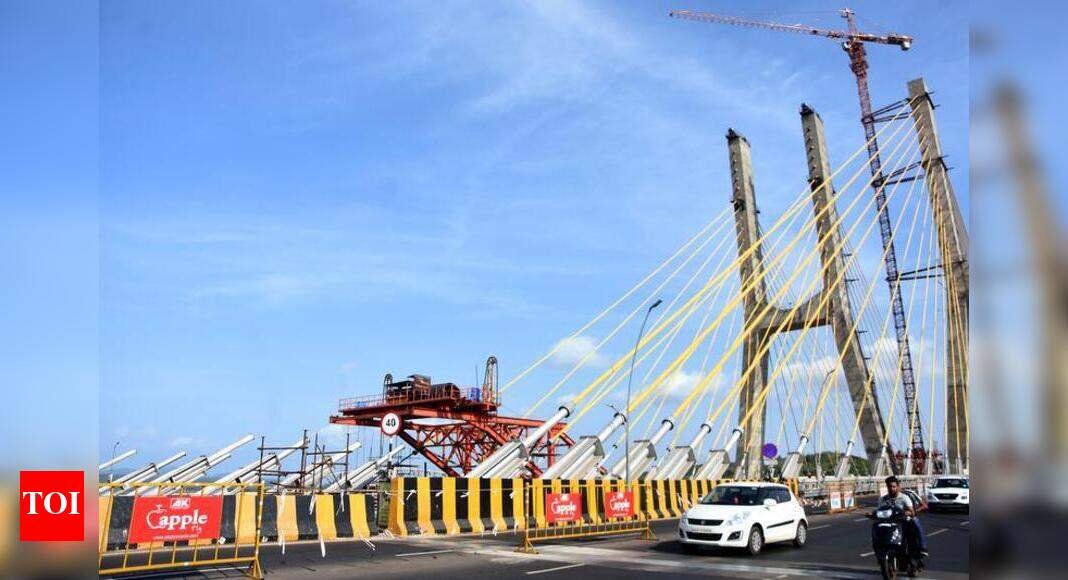 Installation of last segment of 2nd phase of new Zuari bridge in July ...