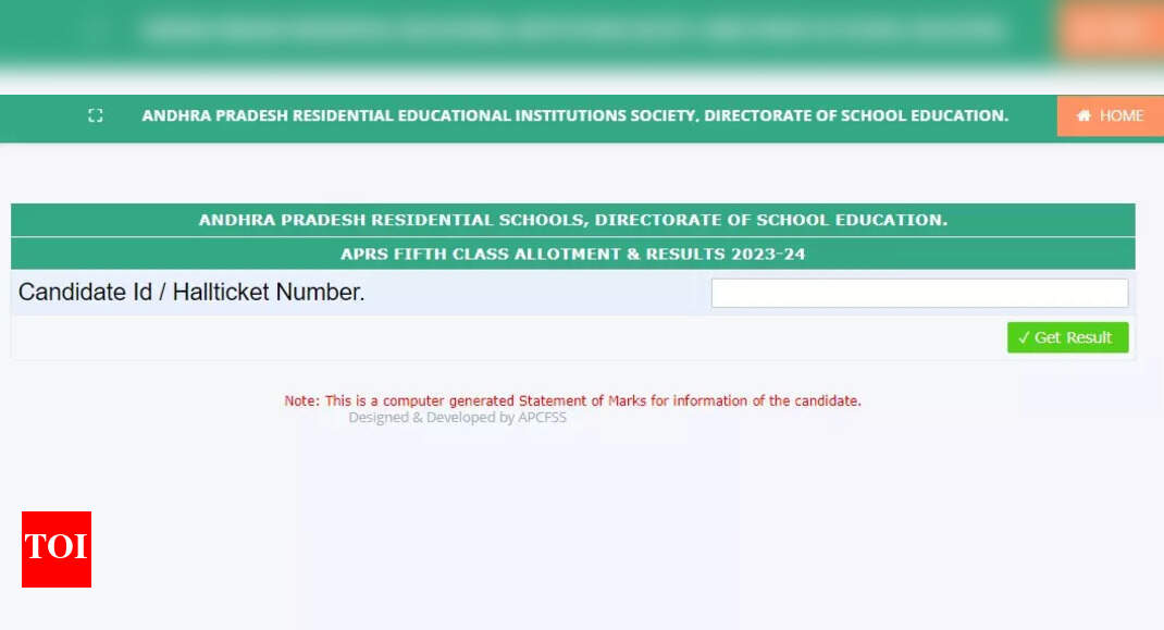 APRJC CET 2023 results declared at aprs.apcfss.in; check direct link ...