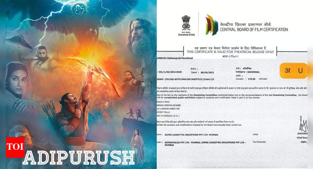 Censor Board Gives Adipurush A ‘u Certificate Making It A Prathi