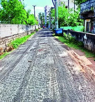 No Milling Possible, But Scarification Done Ahead Of Relaying Road ...