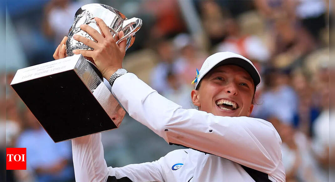 Rockin' Rafa fan Swiatek on top of the world | Tennis News - Times of India