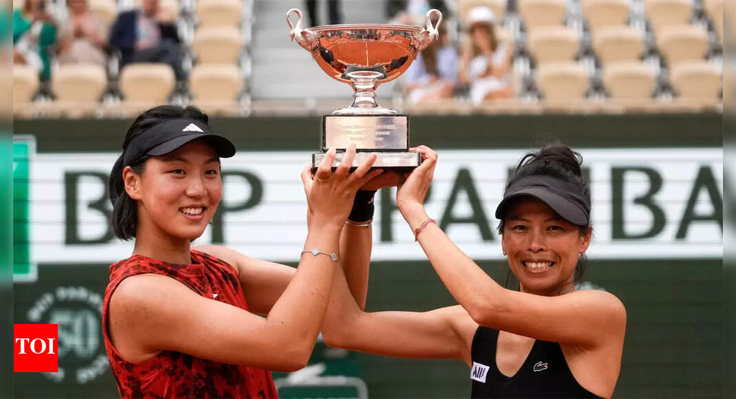 Hsieh, Wang win French Open women's doubles title | Tennis News - Times ...