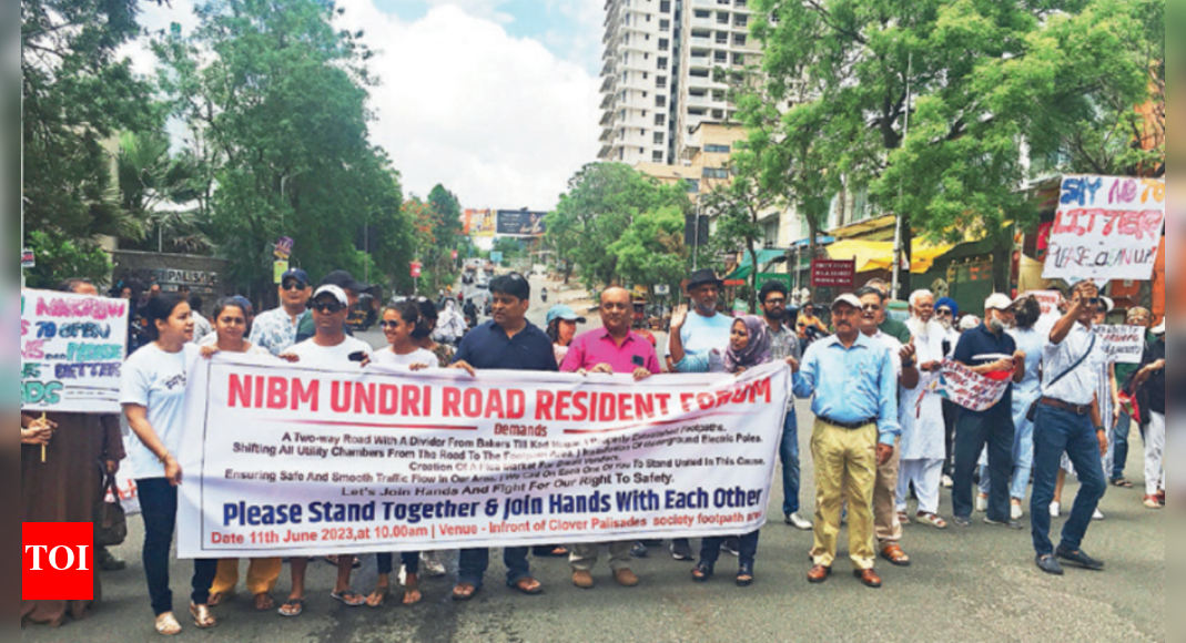 Pune News: NIBM Rd residents again out on streets for basic amenities ...