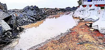 Seawall Work: Residents Seek Quick Completion | Kochi News - Times of India
