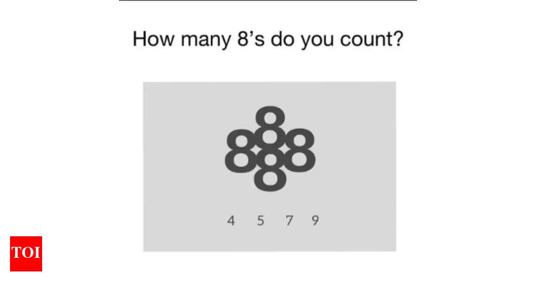 Optical Illusion: How Many '8's Can You Spot in this Image? - Times of ...