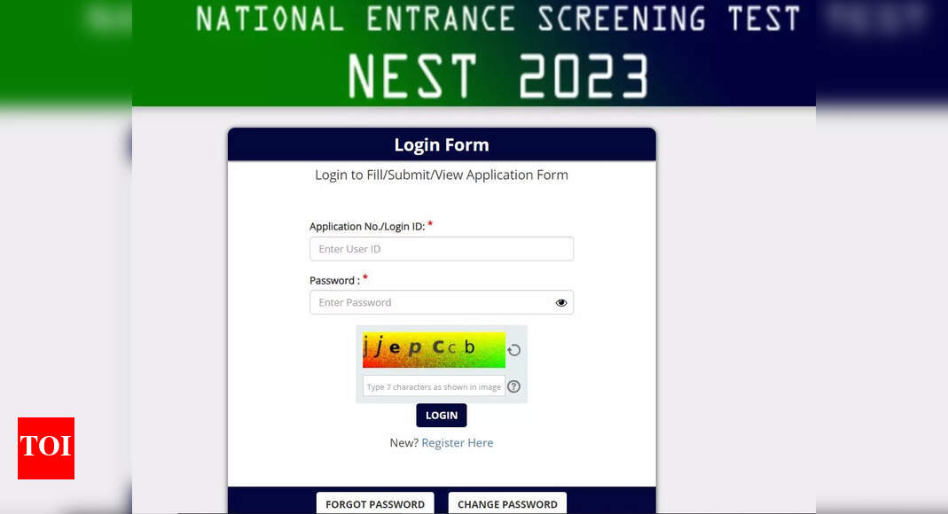 NEST 2023 admit card released on nestexam.in, here's how to check - Times of India