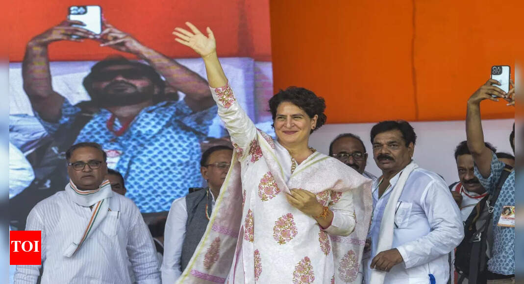 Madhya Pradesh Election 2023: Priyanka Gandhi blows MP poll bugle with '5 guarantees' | Bhopal ...