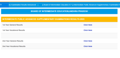 AP Inter Supplementary Results 2023 for 1st & 2nd Year declared on bieap.apcfss.in - Times of India