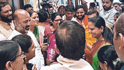 Twitter war erupts between Telangana leaders K Kavitha, Bandi Sanjay over women empowerment ...
