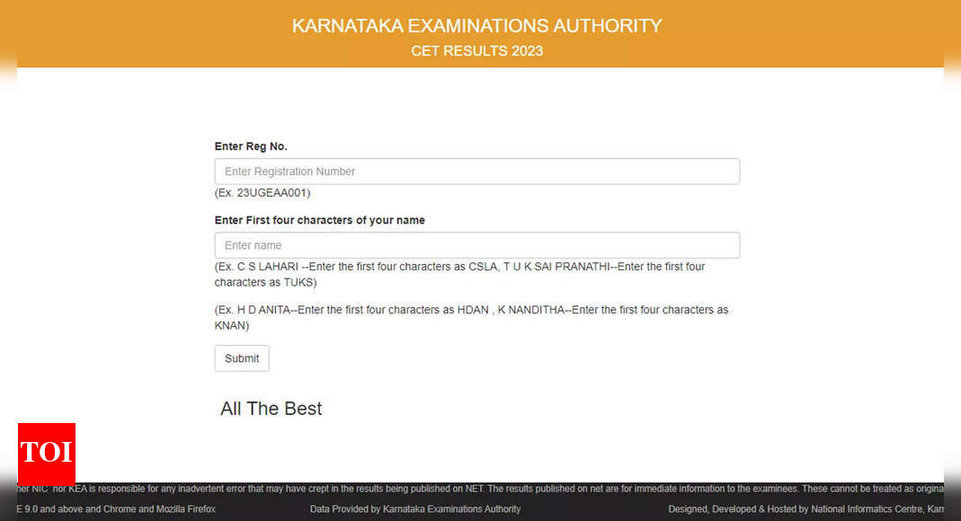 Karnataka KCET result 2023 declared @ karresults.nic.in; Direct link here - Times of India