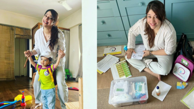 Mohit Malik and Addite's son Ekbir is all set for pre-school; share ...