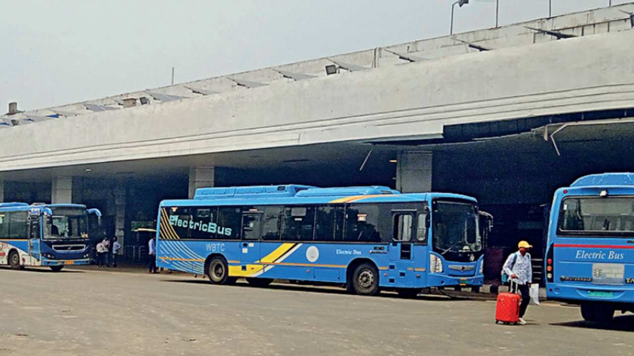 Night AC bus services from airport to Howrah & Tolly | Kolkata News ...