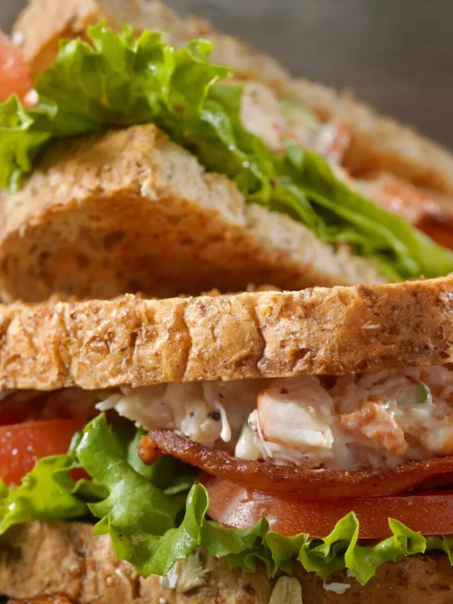 How to make Creamy Chicken Sandwich with leftover chicken | Times of India
