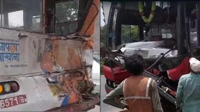 Mumbai: Five passengers injured as tourist bus hits BEST bus from behind | Mumbai News - Times ...