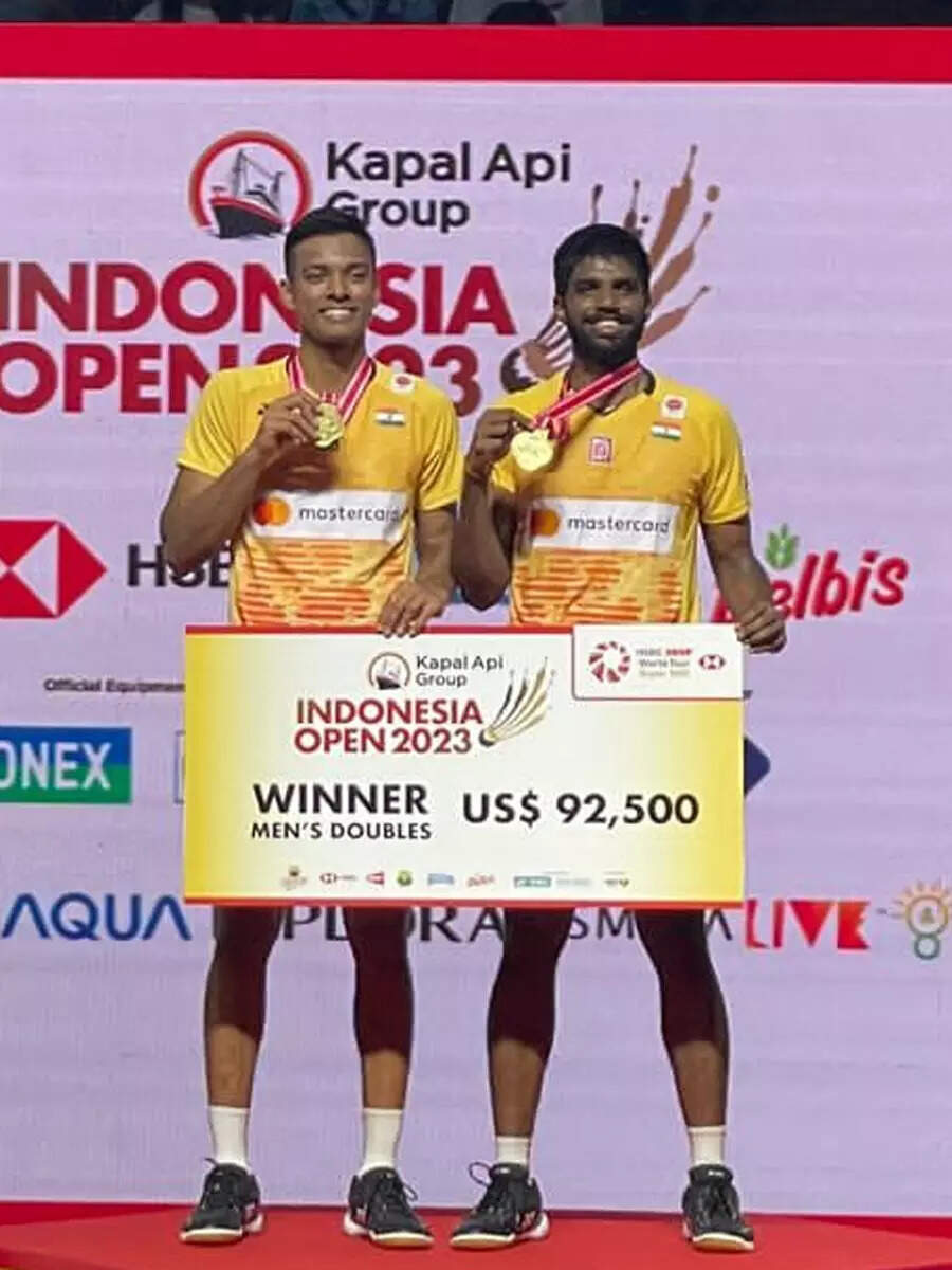 Satwiksairaj Rankireddy, Chirag Shetty win historic Indonesia Open ...