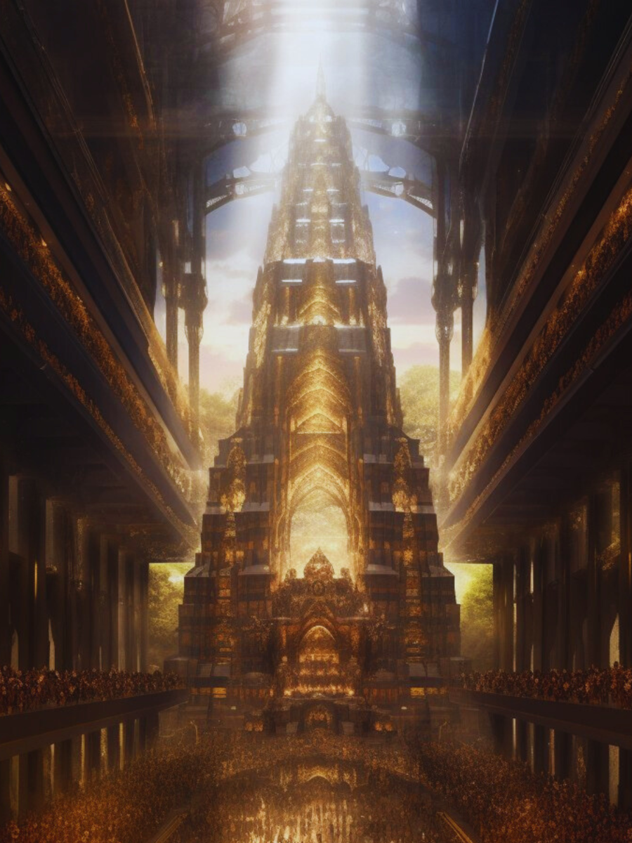 AI artist imagines majestic temples of future | Times of India