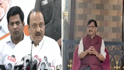 NCP leader Ajit Pawar snubs Shiv Sena (UBT) spokesperson Sanjay Raut for his statement on MVA ...