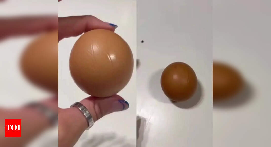 Woman finds a round egg that's 'one in a billion', amazes the internet ...