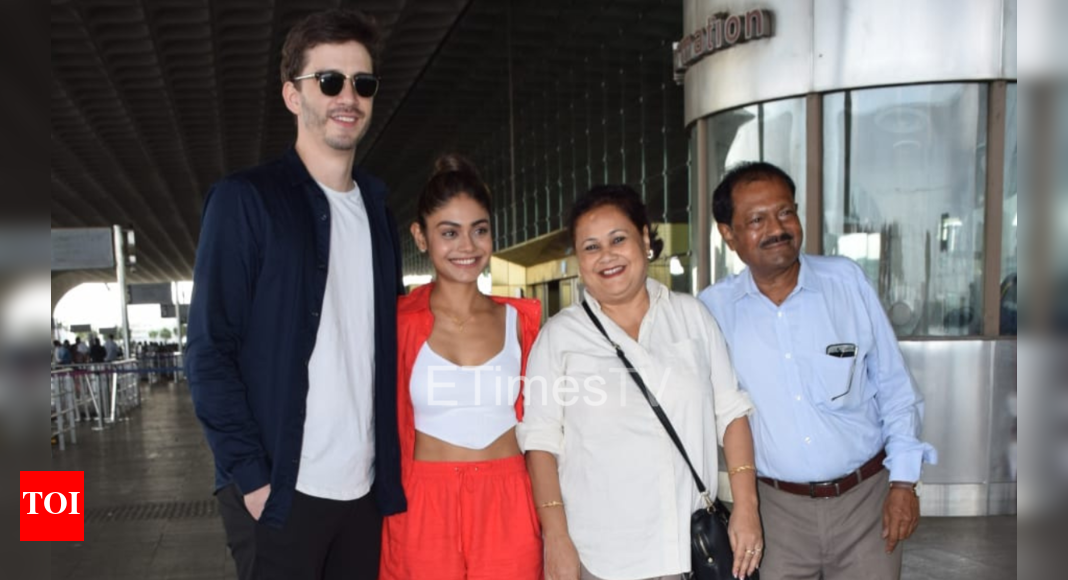 Sreejita De and fiance Michael Blohm-Pape leave for Germany for their ...