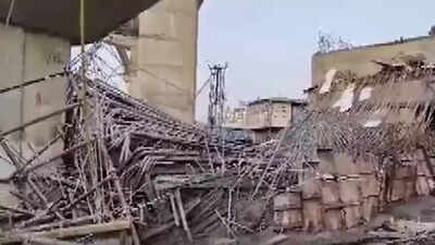 Hyderabad Flyover Collapse: 8 injured as slab of flyover collapses in ...