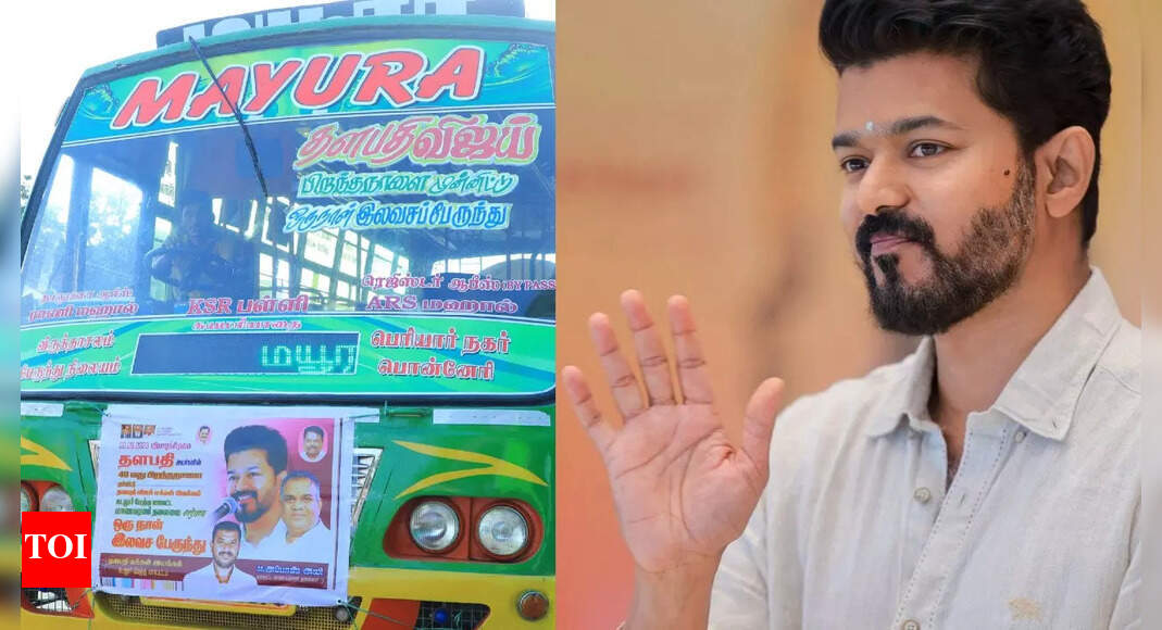 Fans arrange free buses for people as they celebrate Vijay's birthday ...