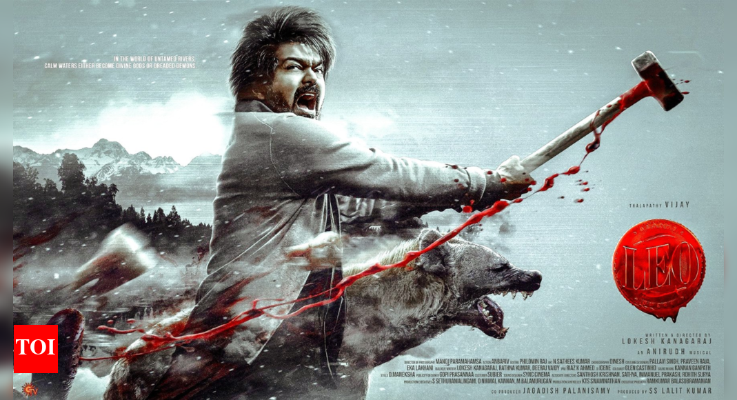 'Leo' first look poster breaks records as it receives 1,00,000 likes in ...