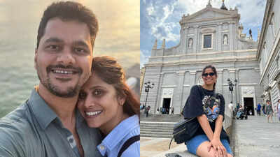 Sai Tamhankar and Anish Jog share their romantic picture from Spain ...