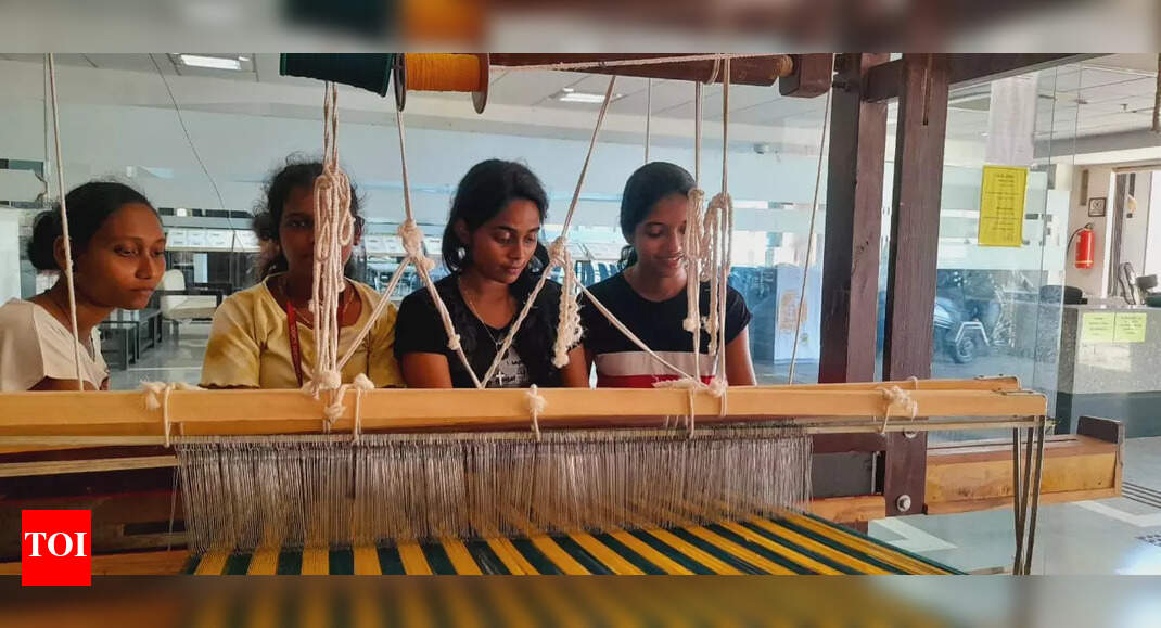 Students learn weaving as a possible career option | Events Movie News ...