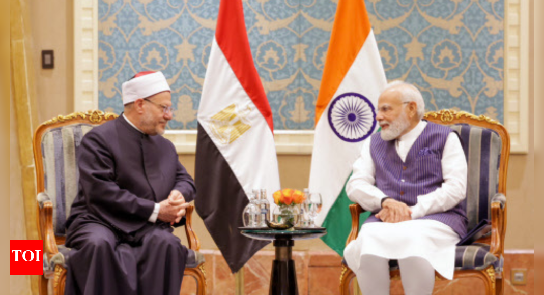 Egypt: In Egypt, Grand Mufti appreciates PM Modi for 'fostering ...