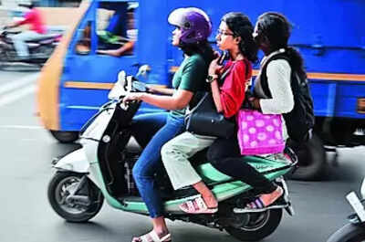 Helmetless Pillion Riders To Face Heat | Coimbatore News - Times of India