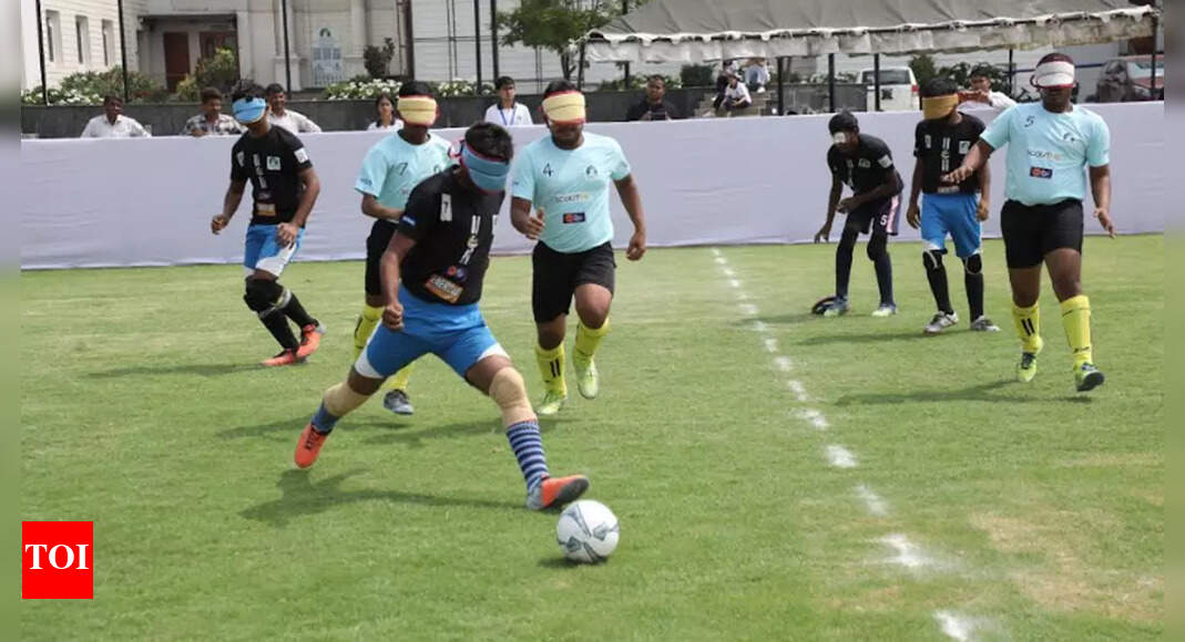 Visually impaired teams showcase their football skills in an exciting ...