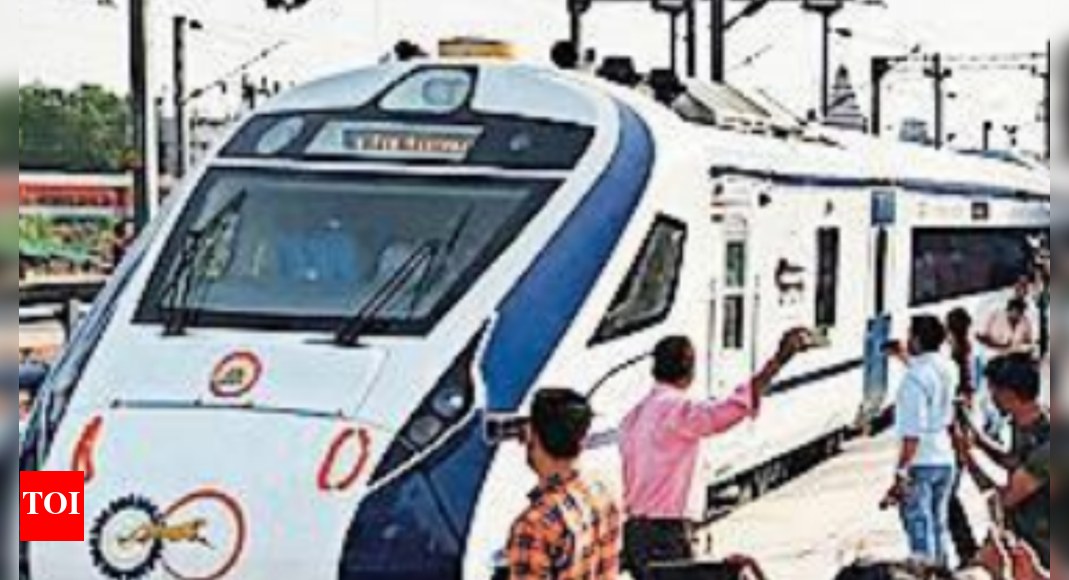 Vande Bharat Express from Patna to Ranchi stoned during 3rd trial run | Patna News - Times of India
