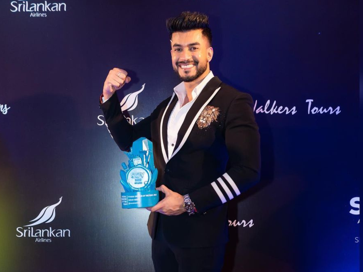 Varun Verma wins the SCY Best Fitness Creator of the Year Award 2023