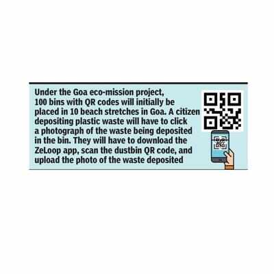 Deposit plastic waste in beach bins with QR code, earn credits | Goa ...