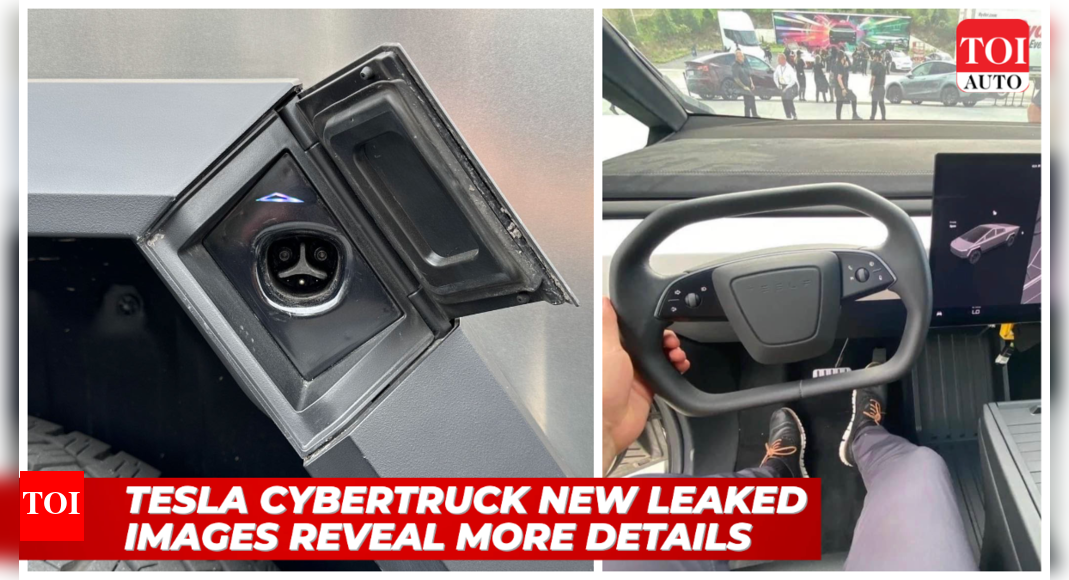 Tesla Cybertruck’s unusual charging port goes viral: Squared-off ...