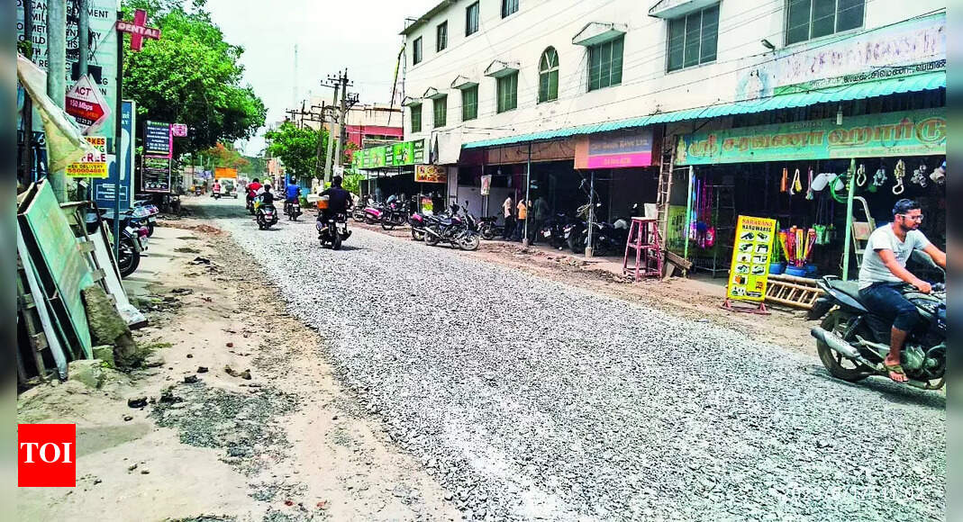 Iyyapanthangal: Shoddy Work: Iyyapanthangal Road Width Shrinks By Half ...