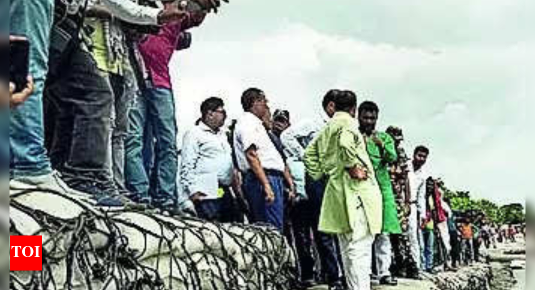 WRD minister inspects anti-erosion work at Bagaha | Patna News - Times ...