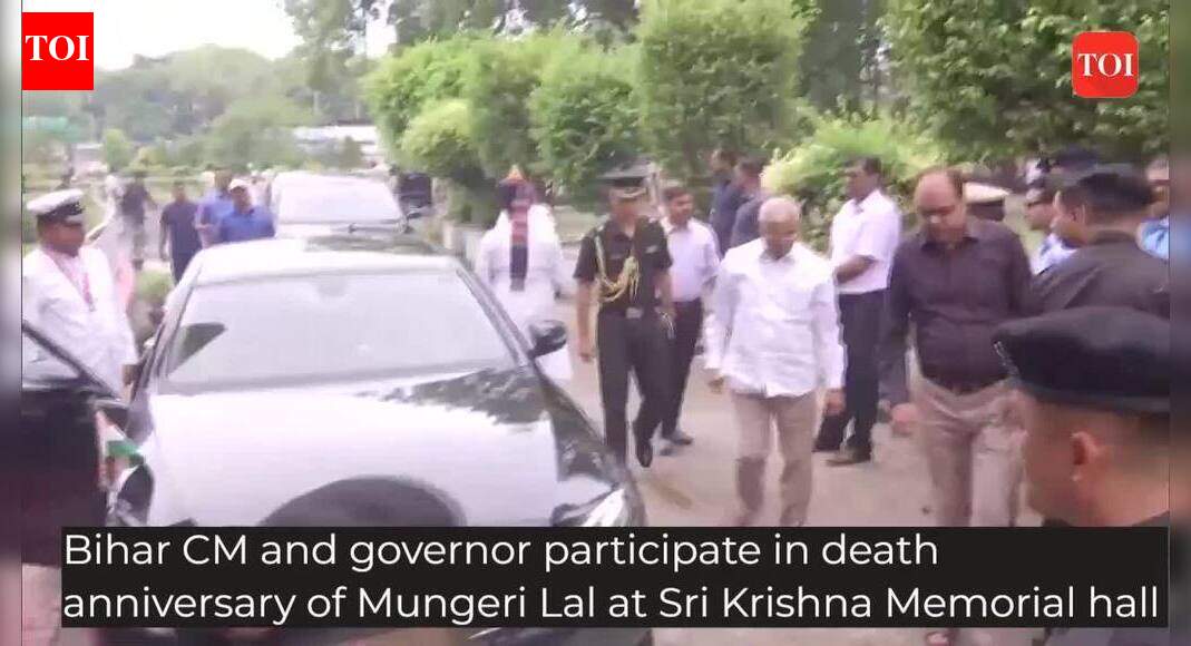 Bihar CM and guv participate in death anniversary of Mungeri Lal