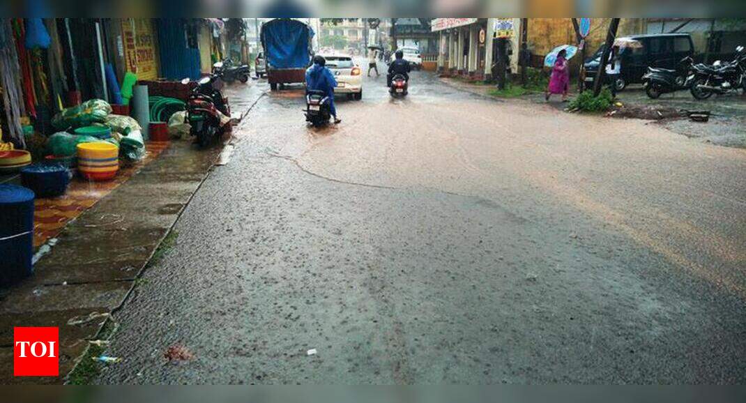 Drainage non-existent, main Bicholim road waterlogged | Goa News ...